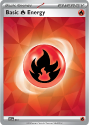 Basic Fire Energy : SCARLET AND VIOLET - Pokemon Single Card