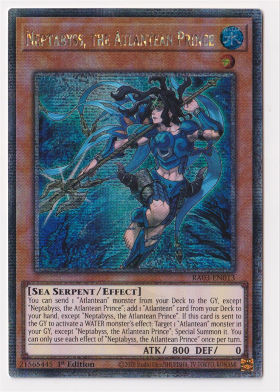 Neptabyss, the Atlantean Prince (Quarter Century Secret Rare) : RA03 ...