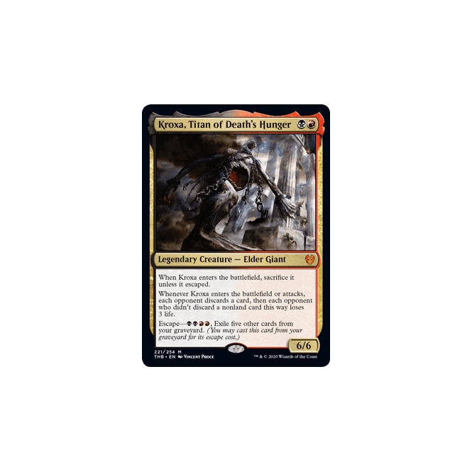 Kroxa, Titan of Death's Hunger : THEROS: BEYOND DEATH 221/254 - Magic ...