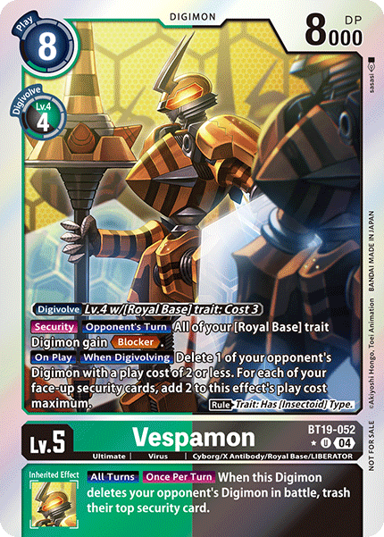Vespamon (ALTERNATIVE ART) : BT19-052 SPECIAL BOOSTER VER2.0 - Digimon ...