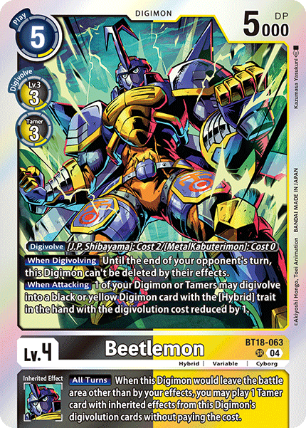 Beetlemon : BT18-063 SPECIAL BOOSTER VER2.0 - Digimon Card Game Single Card