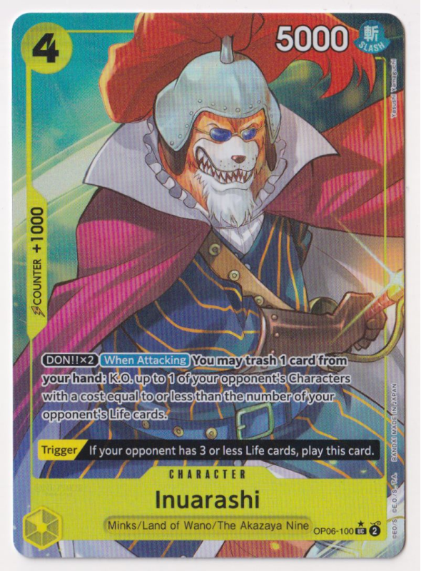 Inuarashi (FULL ART) : OP06-100 THE BEST - One Piece Single Card