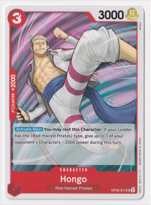 Hongo : OP09-011 EMPERORS IN THE NEW WORLD - One Piece Single Card