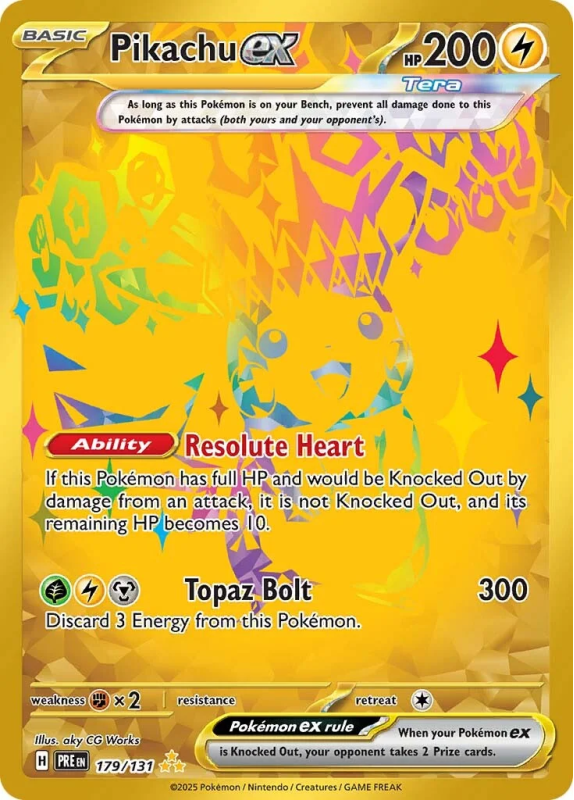 Pikachu ex : SCARLET AND VIOLET - PRISMATIC EVOLUTIONS 179/131 ...