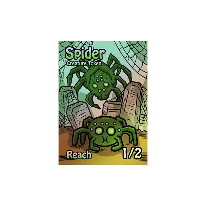 Fantasy Cartoon Style Tokens for MTG - Spider 1/2 (FOIL)