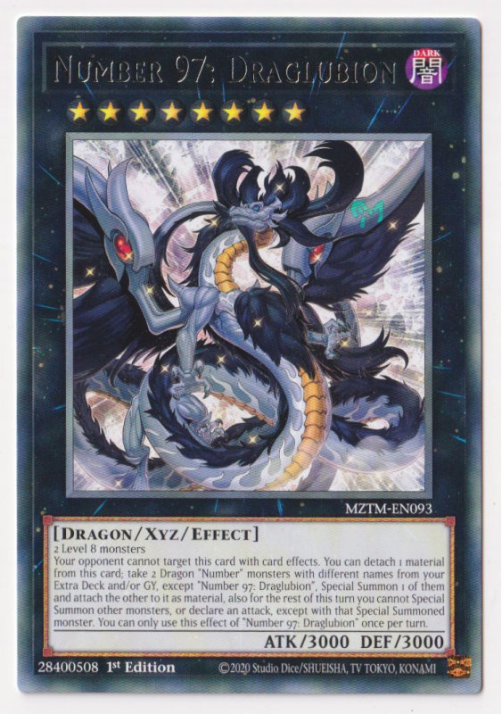 Number 97: Draglubion (Rare) : MZTM-EN093 - Yu-Gi-Oh! Single Card