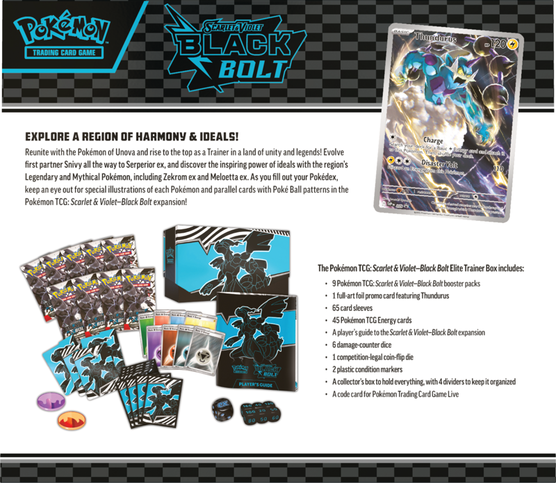 Black Bolt | Elite Trainer Box | Pokemon | Chaos Cards