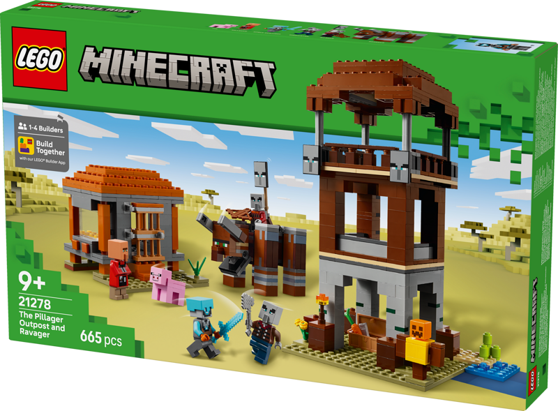 LEGO Minecraft® | The Pillager Outpost and Ravager | 21278