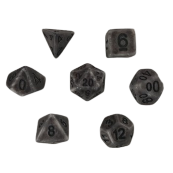 Legend Dice Dice Set : 16mm Ancient Silver | Chaos Cards
