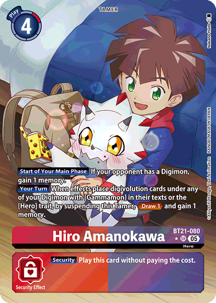 Hiro Amanokawa (ALTERNATIVE ART) : BT21-080 WORLD CONVERGENCE - Digimon ...