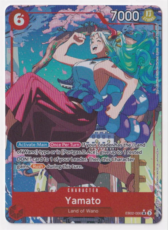 Yamato (ALTERNATE ART) : EB02-006 ANIME 25TH COLLECTION - One Piece ...