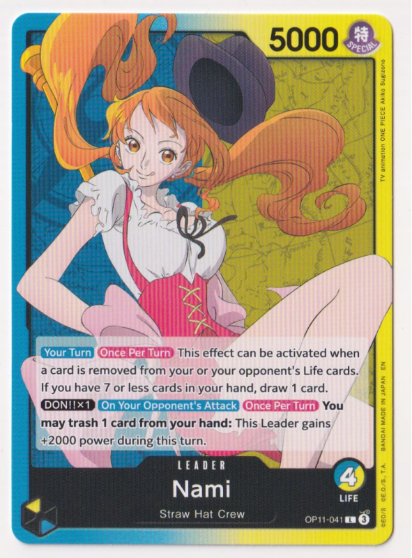 Nami : OP11-041 A FIST OF DIVINE SPEED - One Piece Single Card