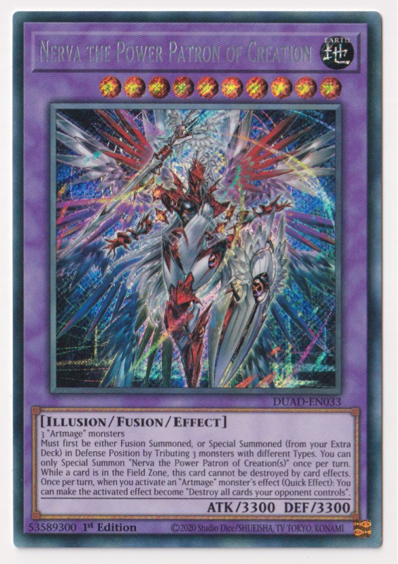 Nerva the Power Patron of Creation (Secret Rare) : DUAD-EN033 - Yu-Gi ...