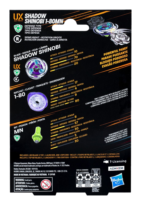Beyblade X Shadow Shinobi 1-80MN UX | Chaos Cards