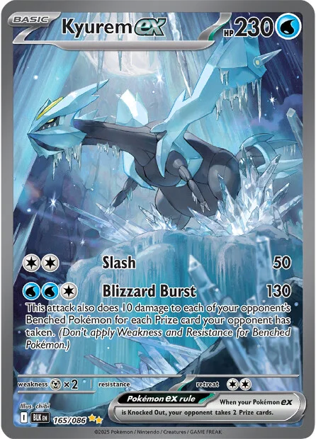 Kyurem ex : SCARLET AND VIOLET - BLACK BOLT 165/86 - Pokemon Single Card