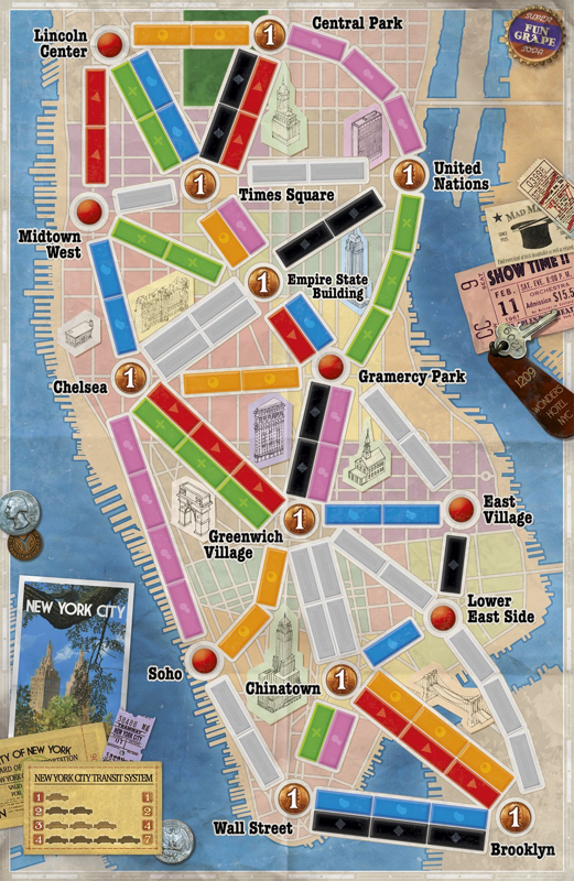 Ticket to Ride New York | Board Games | Days of Wonder