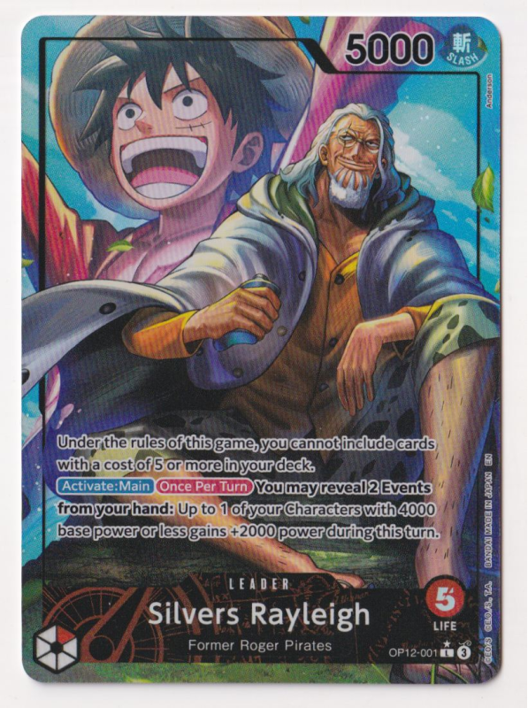 Silvers Rayleigh (ALTERNATE ART) : OP12-001 LEGACY OF THE MASTER - One Piece Single Card