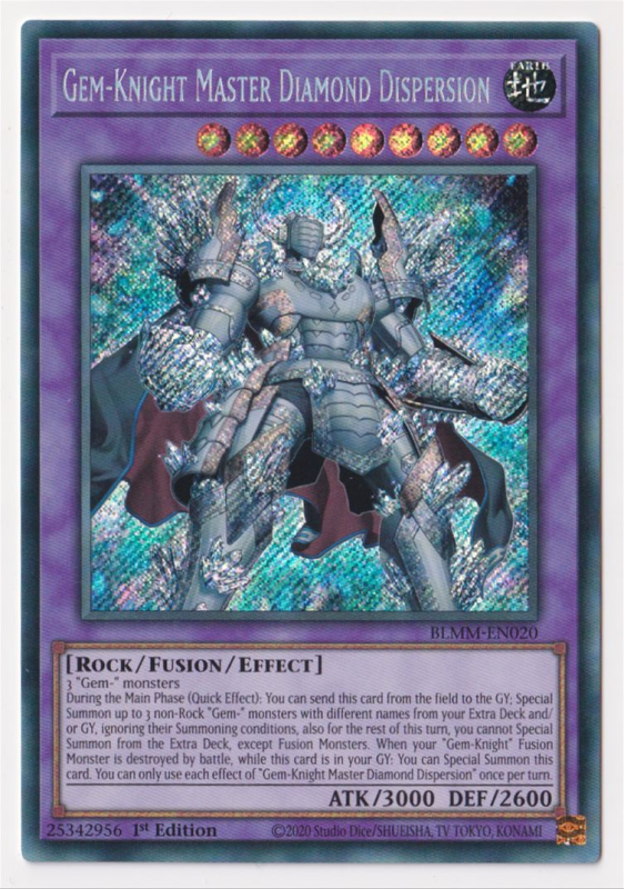 Gem-Knight Master Diamond Dispersion (Secret Rare) : BLMM-EN020 - Yu-Gi-Oh! Single Card