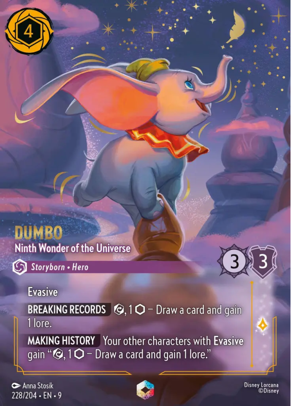 Dumbo - Ninth Wonder of the Universe (ENCHANTED RARE) : 228/204 FABLED ...