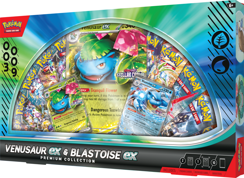 Pokemon Venusaur / Blastoise EX Premium Collection Box