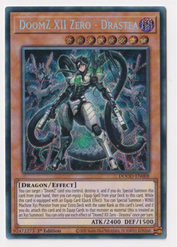 DoomZ XII Zero - Drastea (Secret Rare) : DOOD-EN008 - Yu-Gi-Oh! Single Card