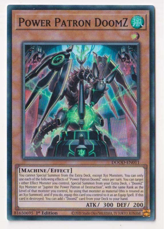 Power Patron DoomZ (Super Rare) : DOOD-EN011 - Yu-Gi-Oh! Single Card