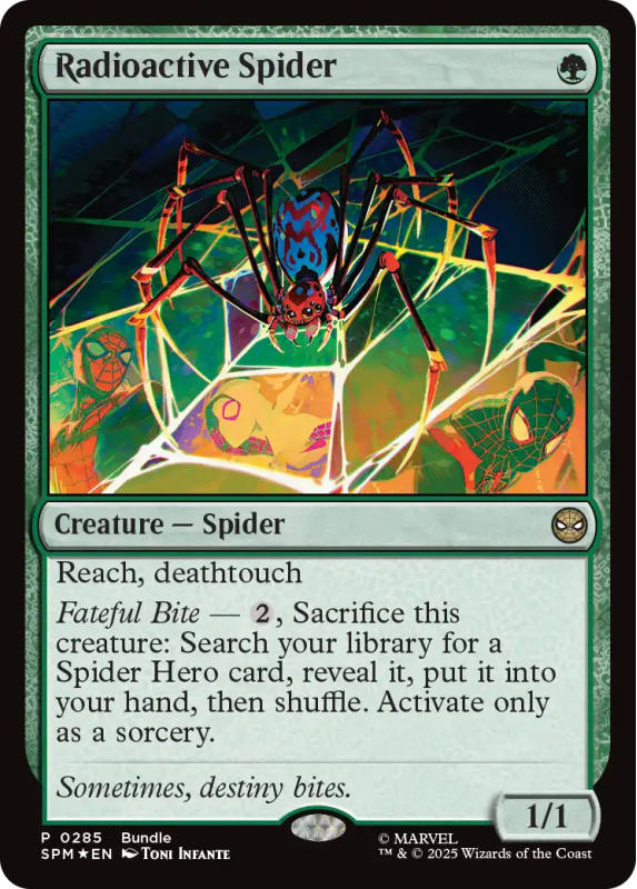 Radioactive Spider (BUNDLE) (FOIL) : 0285 MARVEL'S SPIDER-MAN - Magic the Gathering Single Card