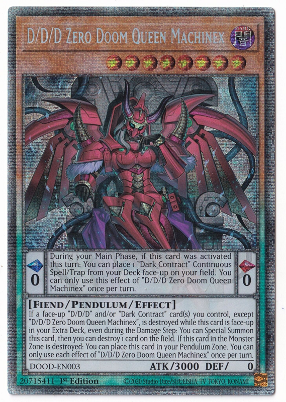 D/D/D Zero Doom Queen Machinex (Starlight Rare) : DOOD-EN003 - Yu-Gi-Oh ...