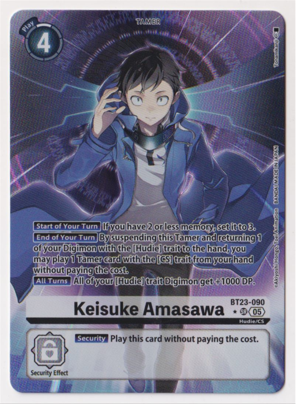 Keisuke Amasawa (ALTERNATIVE ART) : BT23-090 HACKER'S SLUMBER - Digimon ...