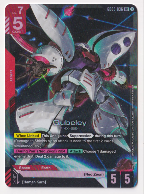 Qubeley : GD02-036 DUAL IMPACT - Gundam TCG Single Card