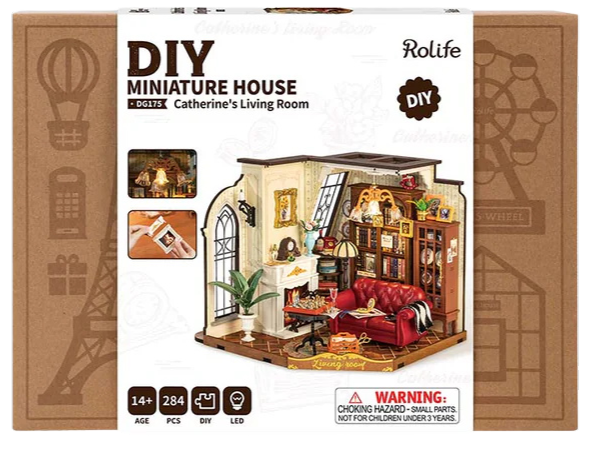 Rolife Catherine's Living Room DIY Miniature House DG175