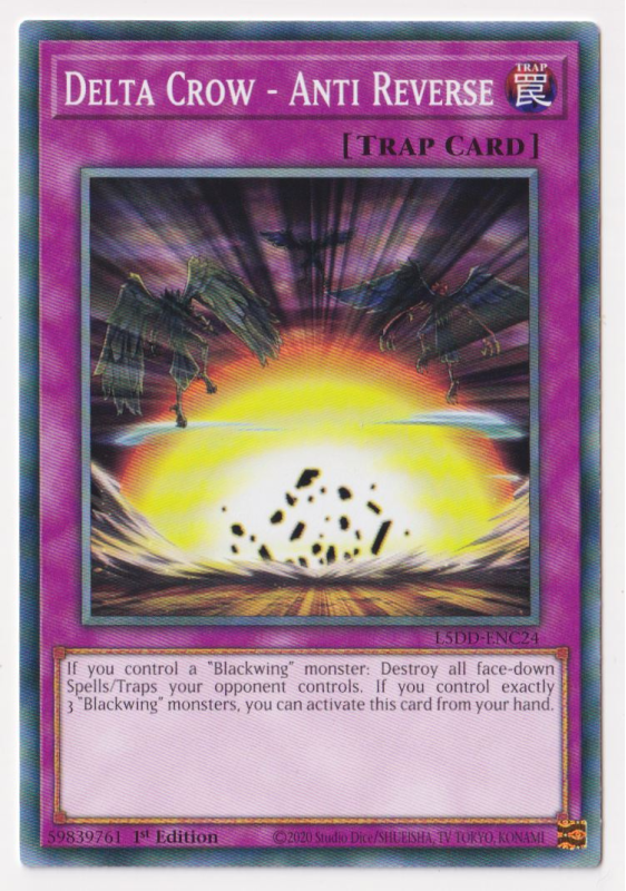 Delta Crow - Anti Reverse (Common) : L5DD-ENC24 - Yu-Gi-Oh! Single Card