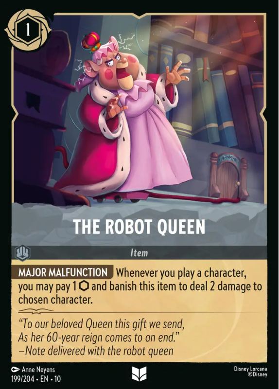 The Robot Queen : 199/204 WHISPERS IN THE WELL - Disney Lorcana Single Card