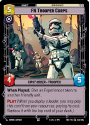 FN Trooper Corps : 243/264 SECRET OF POWER - Star Wars Unlimited Single ...