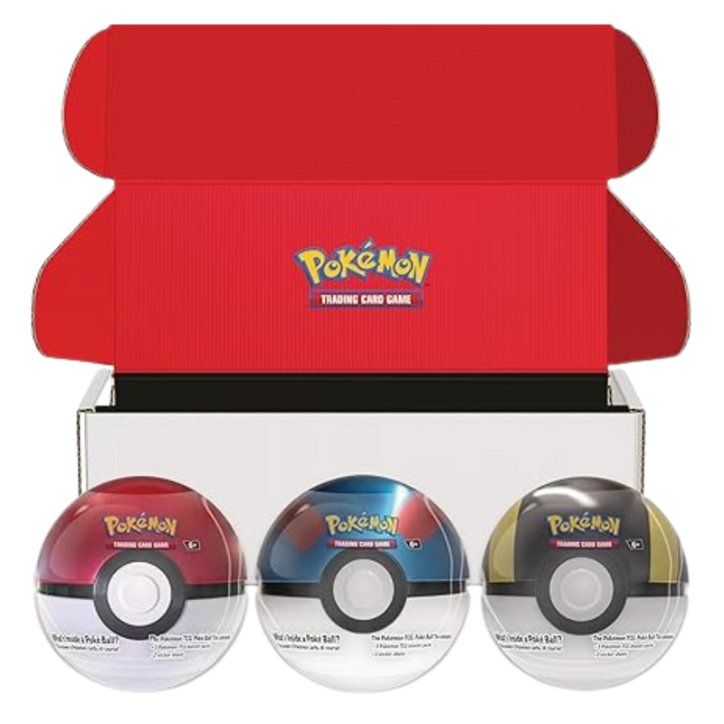 Pokemon Poke-Ball Bundle (set of 3) | Pokemon Boosters