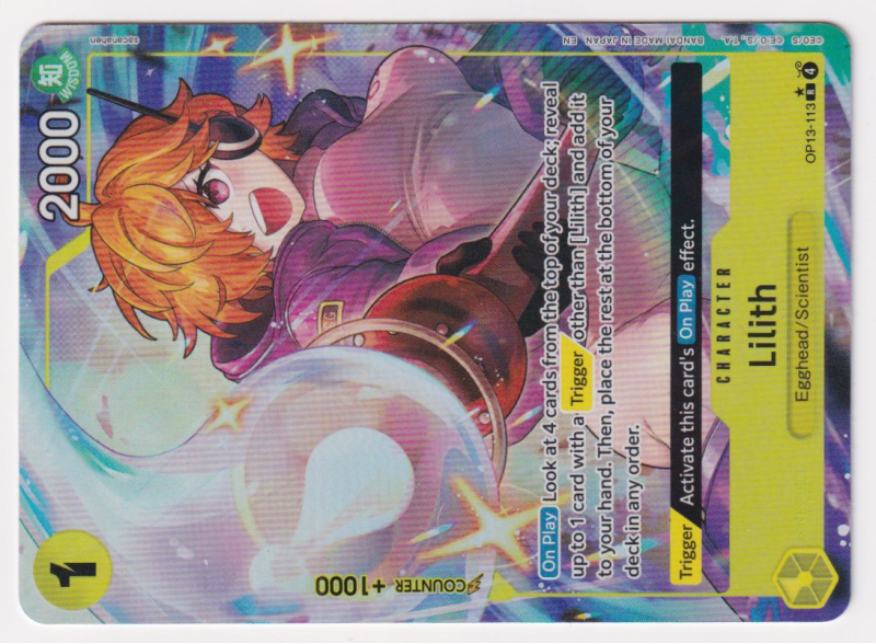 Lilith (ALTERNATE ART) : OP13-113 CARRYING ON HIS WILL - One Piece ...