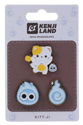 Kenji | Metal Pin Badges 3pcs | Kland Kitt - Ji