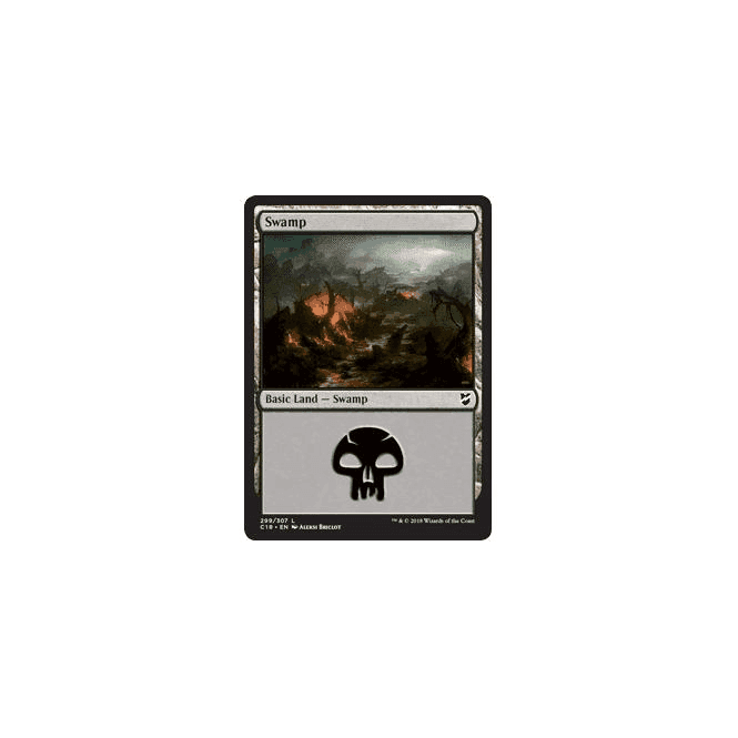 Swamp : COMMANDER 2018 299/307 - Magic the Gathering Single Card