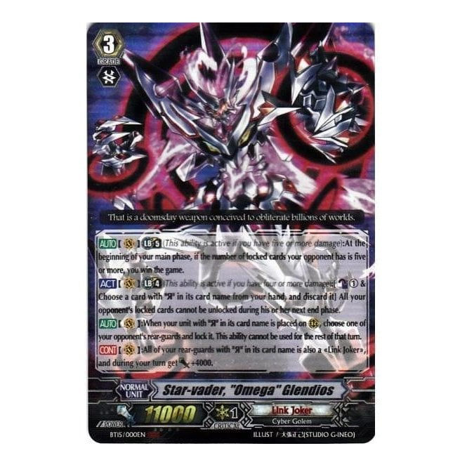 Cardfight!! Vanguard Single Card : BT15-000 Star-vader, "Omega" Glendios