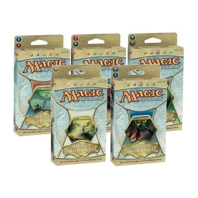 Magic the Gathering : Scars of Mirrodin - Intro Pack : Set of 5 | Chaos ...