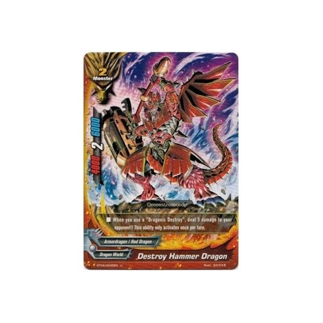 Future Card Buddyfight Card BT04-0045 Destroy Hammer Dragon (FOIL) | Chaos Cards