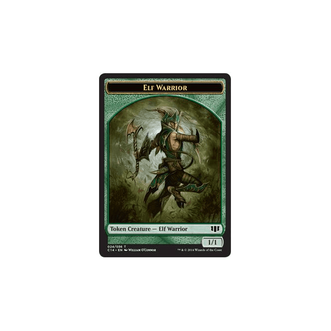 Elf Warrior // Gargoyle (TOKEN) : COMMANDER 2014 TOKEN 24&27 - Magic ...