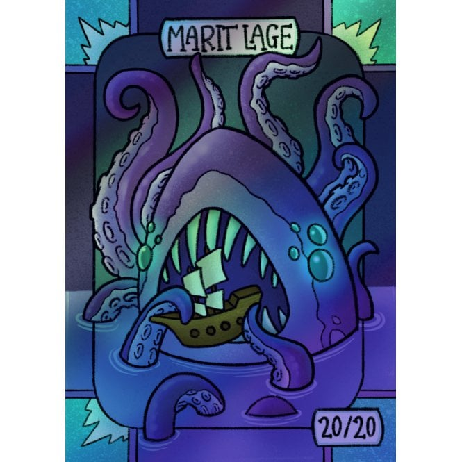 Fantasy Cartoon Style Tokens for MTG - Marit Lage 20/20 (FOIL)