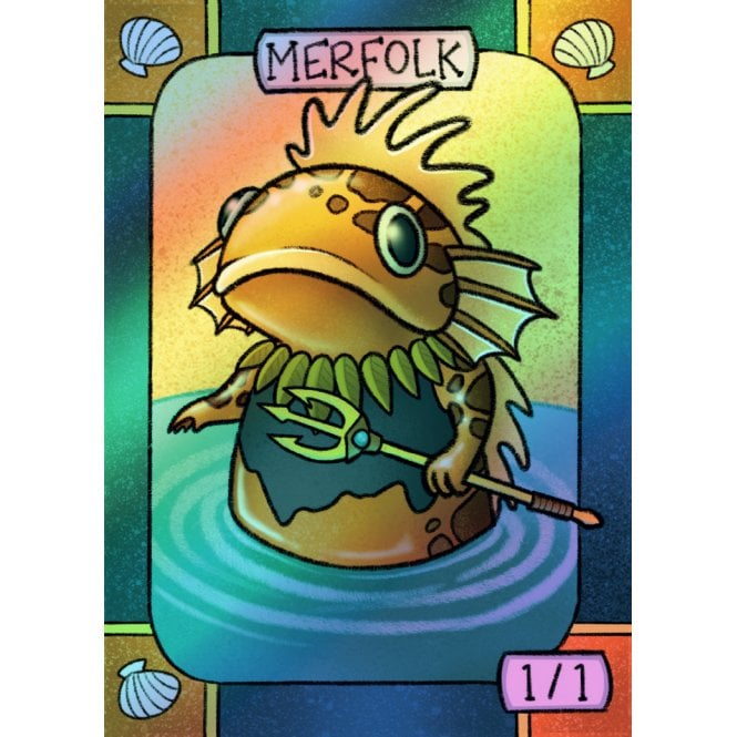 Tokens for MTG - Merfolk 1/1 (FOIL) | Chaos Cards