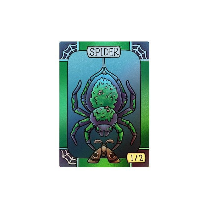 Fantasy Cartoon Style Tokens for MTG - Spider 1/2 (FOIL)