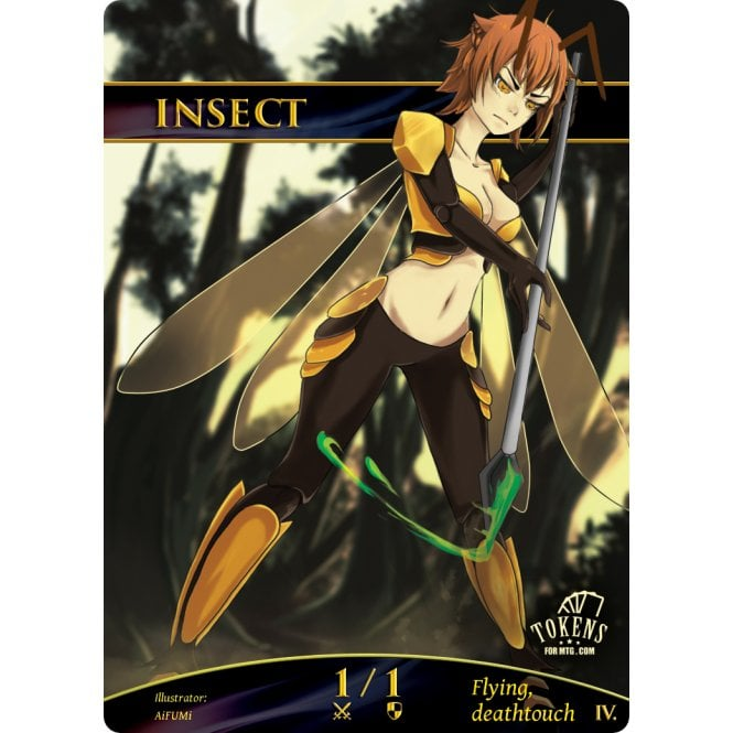 Tokens for MTG - Insect 1/1 | Chaos Cards