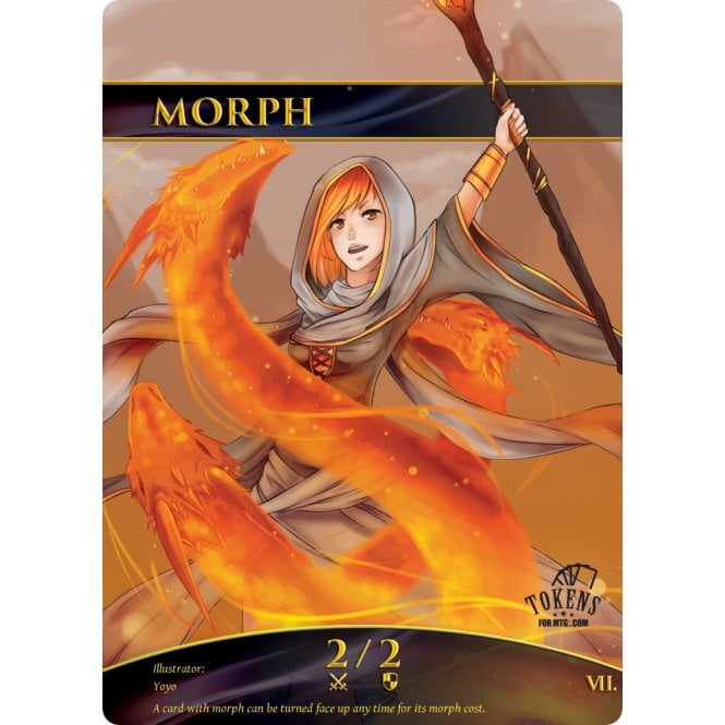 Tokens for MTG - Morph 2/2 | Chaos Cards