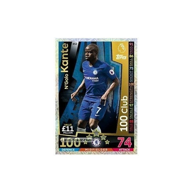 MATCH ATTAX PREMIER LEAGUE 2018/19 Single Card : #452 N'Golo Kante ...