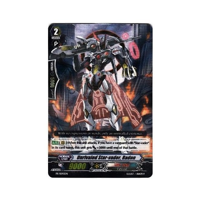 Cardfight!! Vanguard Promotional Card : PR/0092 Unrivaled Star-vader, Radon