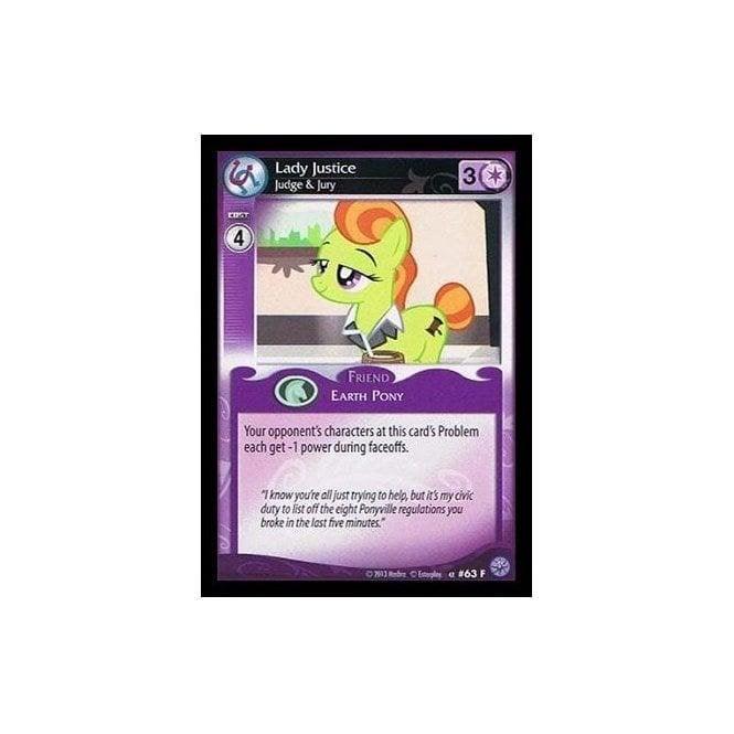 MY LITTLE PONY Single Card PREMIERE - 063/211 : Lady Justice, Judge and ...